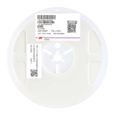 原装 1206贴片电容 330nF (334K)±10% 50V 1206B334K500NT(10只)