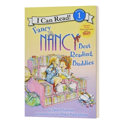 英文原版 Fancy Nancy Best Reading Buddies 漂亮的南希：最好的阅读伙伴 I Can Read系列 儿童分级阅读 英文版 进口英语书籍