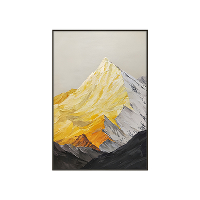 背靠金山玄关装饰画轻奢高级感