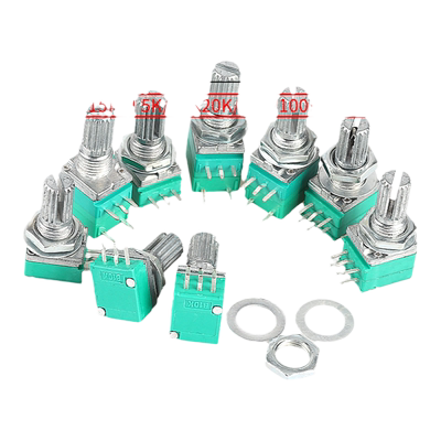 RK097NS G单联双联电位器 B5K/10K/20K/50K/100K功放电位器音响