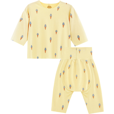 Aengbay婴儿睡衣秋季薄秋衣秋裤