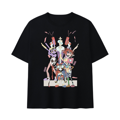 RGB&CMYK插画师Rita联名1神器数字马戏团帕姆尼同人重磅T恤宽松
