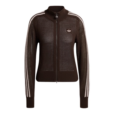 Adidas/阿迪达斯正品三叶草女士休闲立领针织透气开衫外套KE0202