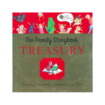 Curious George The Family Storybook Treasury with 好奇的乔治 家庭英语故事合集 精装大开本 附CD 英文原版进口儿童图书