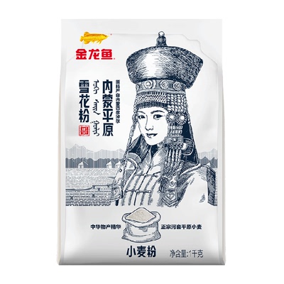 金龙鱼雪花粉筋而不硬1kg
