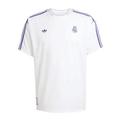 皇贝正品Adidas阿迪达斯皇马比赛足球休闲文化短袖足球服男JF2581