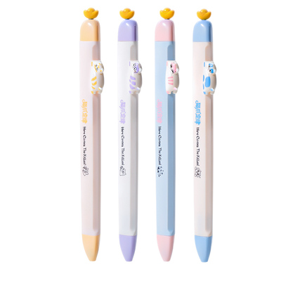 金元宝中性笔猫爪定律磁吸笔新款高颜值ins风速干大容量0.5mm中小学生CS笔头刷题笔可爱按动圆珠笔碳素签字笔
