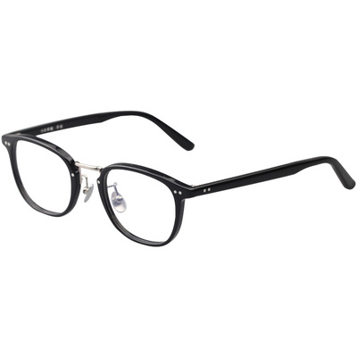 judy余文乐眼镜复古中金眼镜框男手工板材框架女配近视镜黑框1031