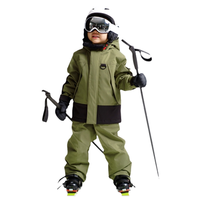 IMGO儿童加绒加厚寒冬滑雪服套装