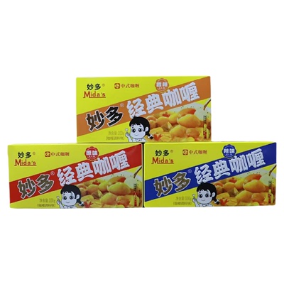 妙多经典咖喱原味辣味香辣100g