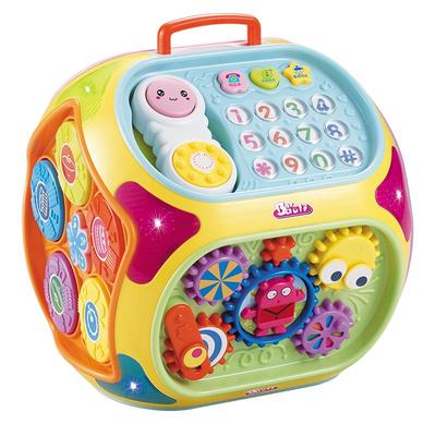 宝丽七面体鼓玩具儿童智立方早教