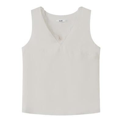 【真丝】Laurel劳芮新款淡人真丝蕾丝花边背心女LWL353B01100