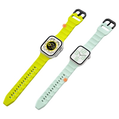 适用iWatch波纹运动硅胶表带