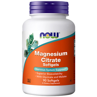 NOW诺奥柠檬酸镁软胶囊90粒