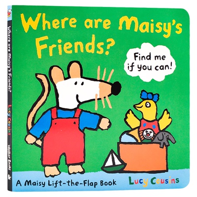小鼠波波的朋友在哪里 英文原版绘本 Where Are Maisy's Friends Lift-the-Flap Book 低幼亲子互动纸板翻翻书 英语早教启蒙图画书