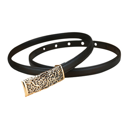 复古风！头层牛皮腰带时尚百搭