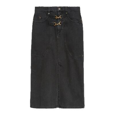 ISABEL MARANT2025早秋新款PAVINA H型牛仔半身裙女