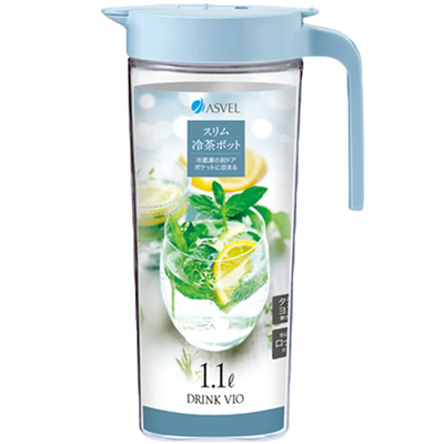 asvel日本冰箱密封塑料冷水壶