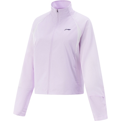 李宁防泼水立领女运动风衣运动服