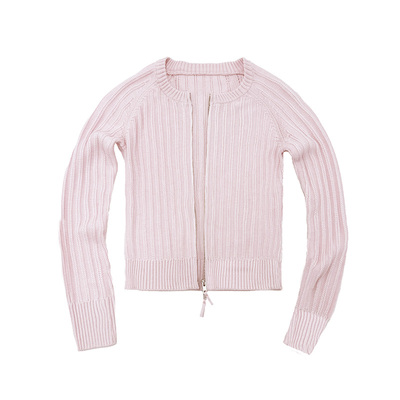 JCAESAR WOMEN 双拉链插肩针织开衫 羊毛羊绒混纺 保暖修身 多色