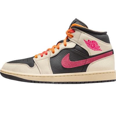 NIKE耐克女鞋WMNSAIRJORDAN1MIDSEEDG运动篮球鞋IB7007-107