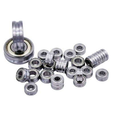 外圈带槽凹槽轴承弹簧机调直U型