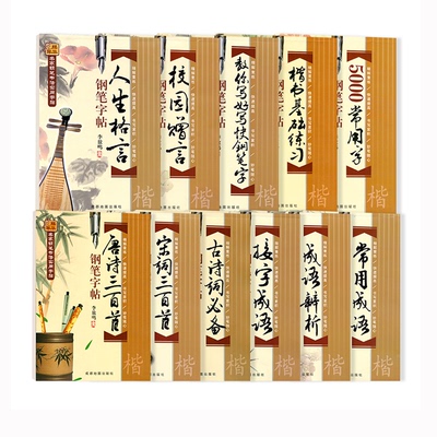 字帖成人行楷练字帖教你写好写快钢笔字综合练习5000常用字成年手写女生字体大学生硬笔书法练字本钢笔速成初高中初学者练习李放鸣