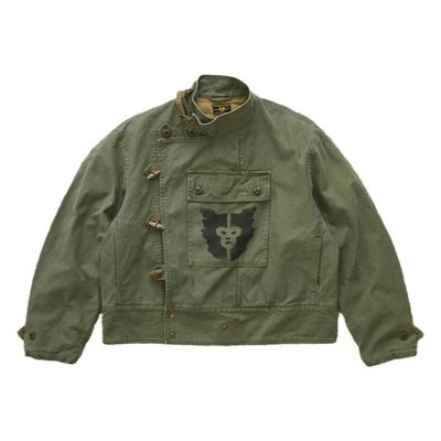HUMANMADE军事复古机车夹克24AW