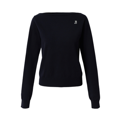 RPB BRAND 松弛感 斜肩露肩长袖慵懒廓形宽松卫衣针织衫毛衣女