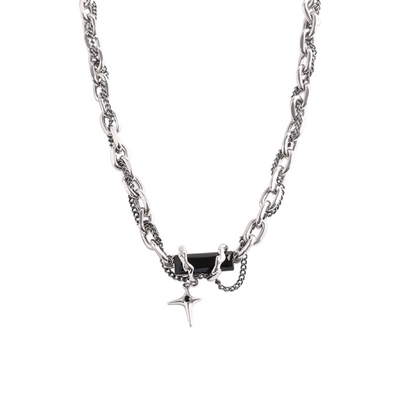 高级星芒项链男设计感小众