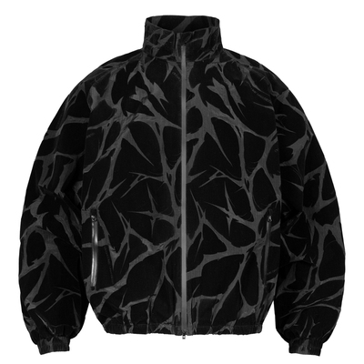 OD植绒荆棘迷彩立领户外夹克