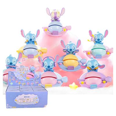 正版迪士尼星际宝贝史迪仔木鱼音乐敲敲乐系列盲盒摆件公仔送礼物