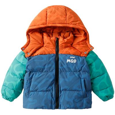 MQDmini男童短款羽绒服迷彩冬装
