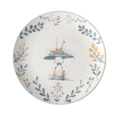 ijarl复古童话陶瓷圆盘盘子家用