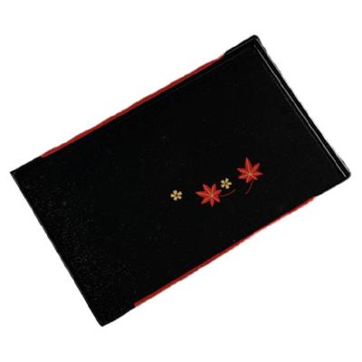 山中漆器圆形日式树脂茶盘托盘