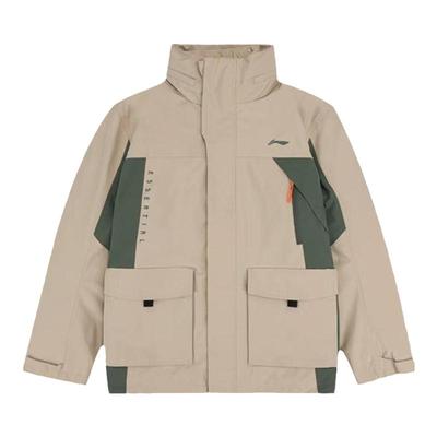 李宁正品冬男子运动休闲时尚三合一可拆卸保暖羽绒服外套AWBR019