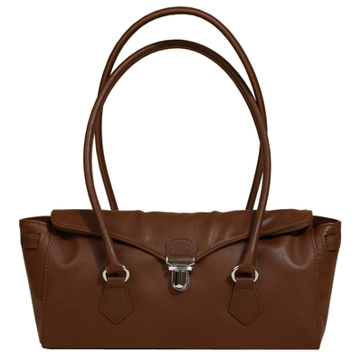 EZRO植鞣牛皮高级感复古法棍包