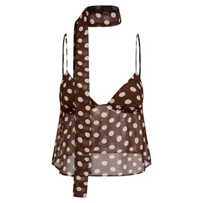 CIDER美式复古波点吊带