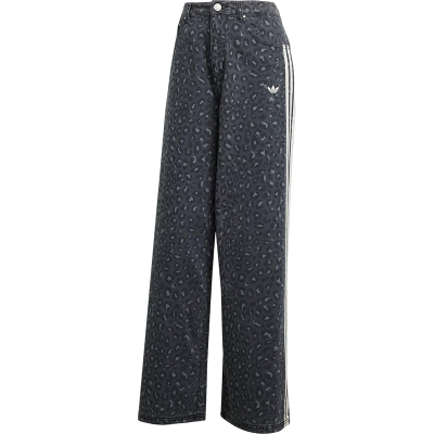 Adidas/阿迪达斯官方正品三叶草女士复古三条纹休闲长裤KA2679