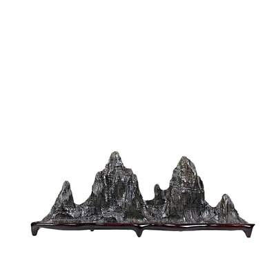 灵璧太湖山型办公室内摆件石头