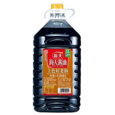 海天上色好老抽4.9L大桶餐饮装