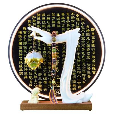 佛手倒流香禅意办公室灯圈摆件