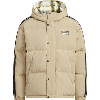 Adidas/阿迪达斯正品三叶草男士运动双面穿连帽保暖羽绒服KF9278