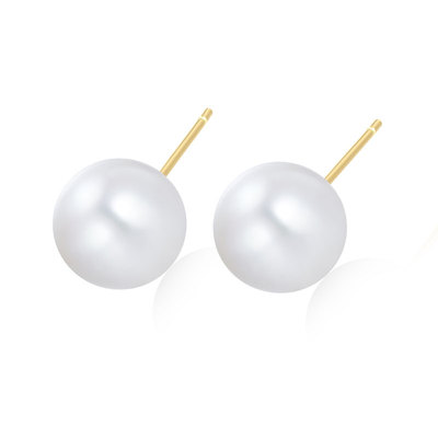 【森吾】极光淡水有核珍珠耳钉女