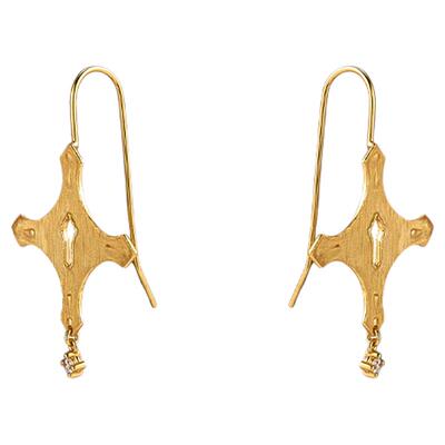 好奇心｜锁孔小耳钉十字耳环