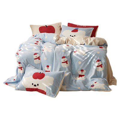 多喜爱双面绒被套单件秋冬保暖