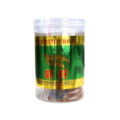 中镇高邮虾籽干纯罐装50克海虾仔粉媲美海虾卵吃面即食虾子干货新
