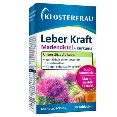德国进口修女护肝片Klosterfrau水飞蓟姜黄奶蓟草胆碱熬夜保健品