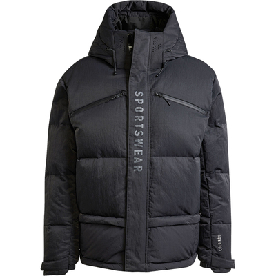 阿迪达斯男士保暖运动连帽羽绒服