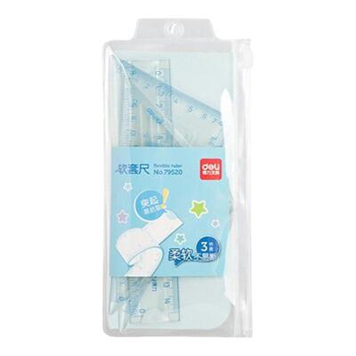 得力软尺套装小学生专用三角板